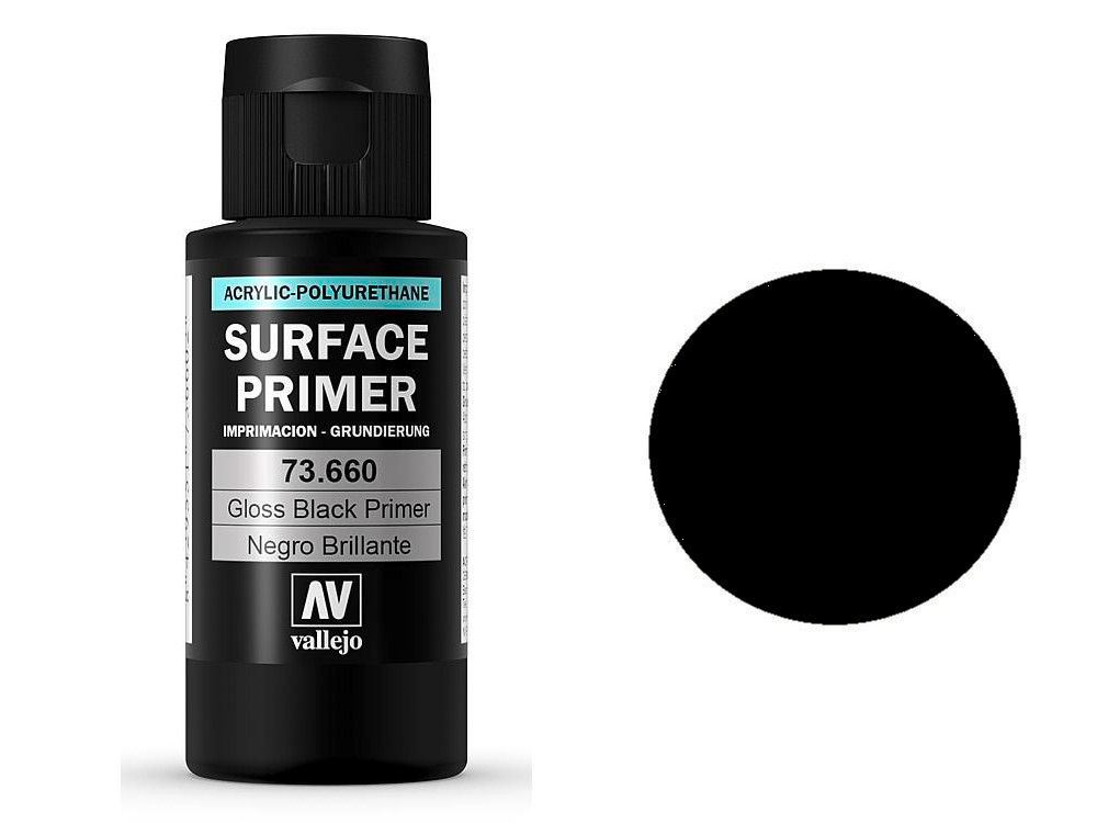 Vallejo Surface Primer Schwarz glänzend 60ml